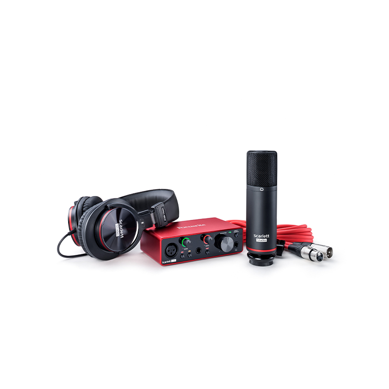 CMVictor - Ensemble Focusrite Avec Scarlett Solo/Micro/Ecouteurs/XLR